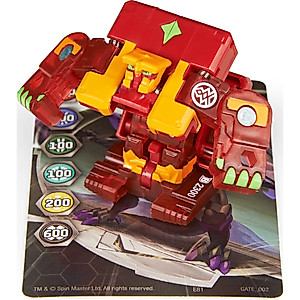 Bakugan Geogan Rising 2021 Pyrus Titan King Geogan Collectible Action Figure and Trading Cards