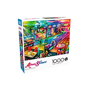 Buffalo Games - Aimee Stewart - Blacklight Bowling - 1000 Piece Jigsaw Puzzle,Multicolour