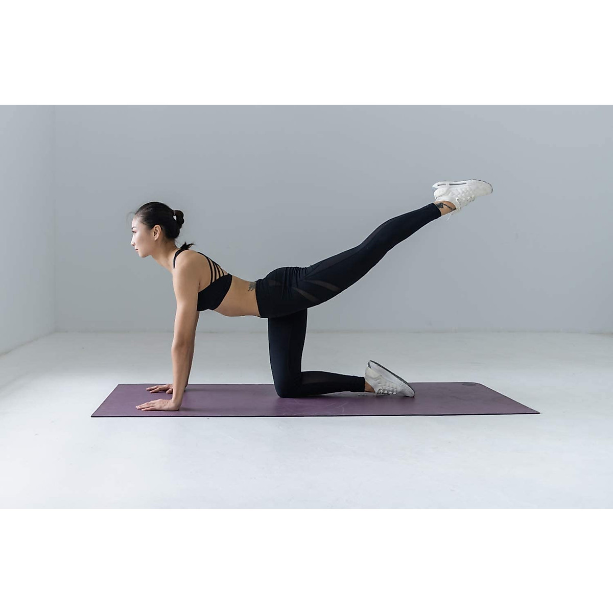 BodyForge Yoga Mat Thick Exercise Mat Thick 8mm TPE Eco-Friendly with Alignment Marks Non-Slip Extra Thick High-Density for Women Men Workout Pilates (Blue/Light Blue)