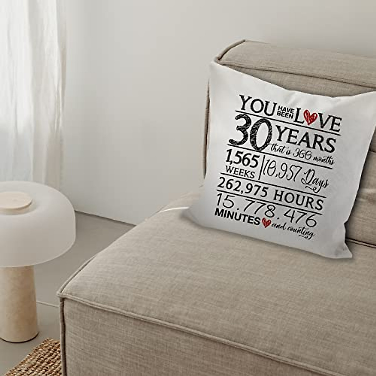 Wlesinzt 30th Birthday Decorations for Women Men Throw Pillow Covers 18X18 30th Birthday Gifts for Her Him Dirty Best Gifts for 30 Year Old Woman 30 Year Old Gift Ideas