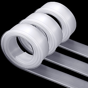 108 Inch Clear Shower Door Bottom Seal T Shaped Shower Door Seal Strip Framed Shower Door Drip Sweep Replacement Parts for Bathroom