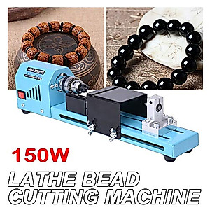 DENESTUS Mini Wood Lathes Multi Metal Mini Lathe CNC Polisher Wood Model Making Drilling Milling Machine Tool 150W for DIY Grinding Drill Art Woodworking