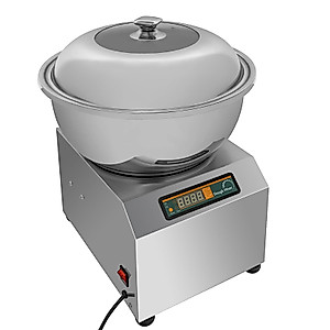 Commercial Dough Mixer 1100W Electric Dough Mixing Machine Stainless Steel Dough Kneading Machine for Restaurants Bakeries Home Kitchens,1-30mins Timing, 17.6lbs Capacity, 13.8x10.8x9.6in