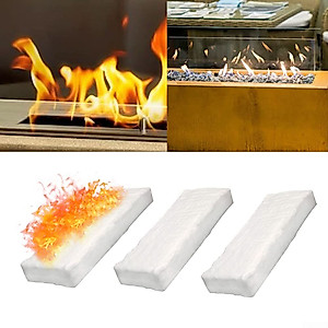 ZYNCUE 3pc Calcium-Magnesium-Silicate Fibres Firplace Firebox Safety Bio Fire Blanket for Bioethanol Fireplace Indoor Gel & Ethanol Ceramic Sponge