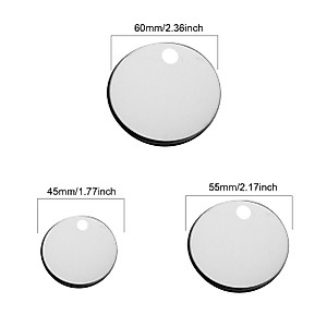 RecDec 6 Pack Stainless Steel Cover Top Dust Cap for Toilet Seat Bolts and Screws Quick Release Top Hinge Fixings Bidet Replacement Parts 45mm 55mm 60mm 3 Sizes