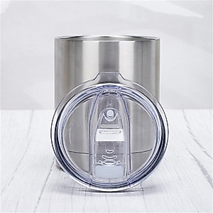 EYAKEG 20oz Tumbler Replacement Lids 1 Pack,3in Cup Mouth Compatible with YETI Rambler and More Tumbler Cups，Spill Proof Splash Resistant Silicone Sliding Covers., transparent