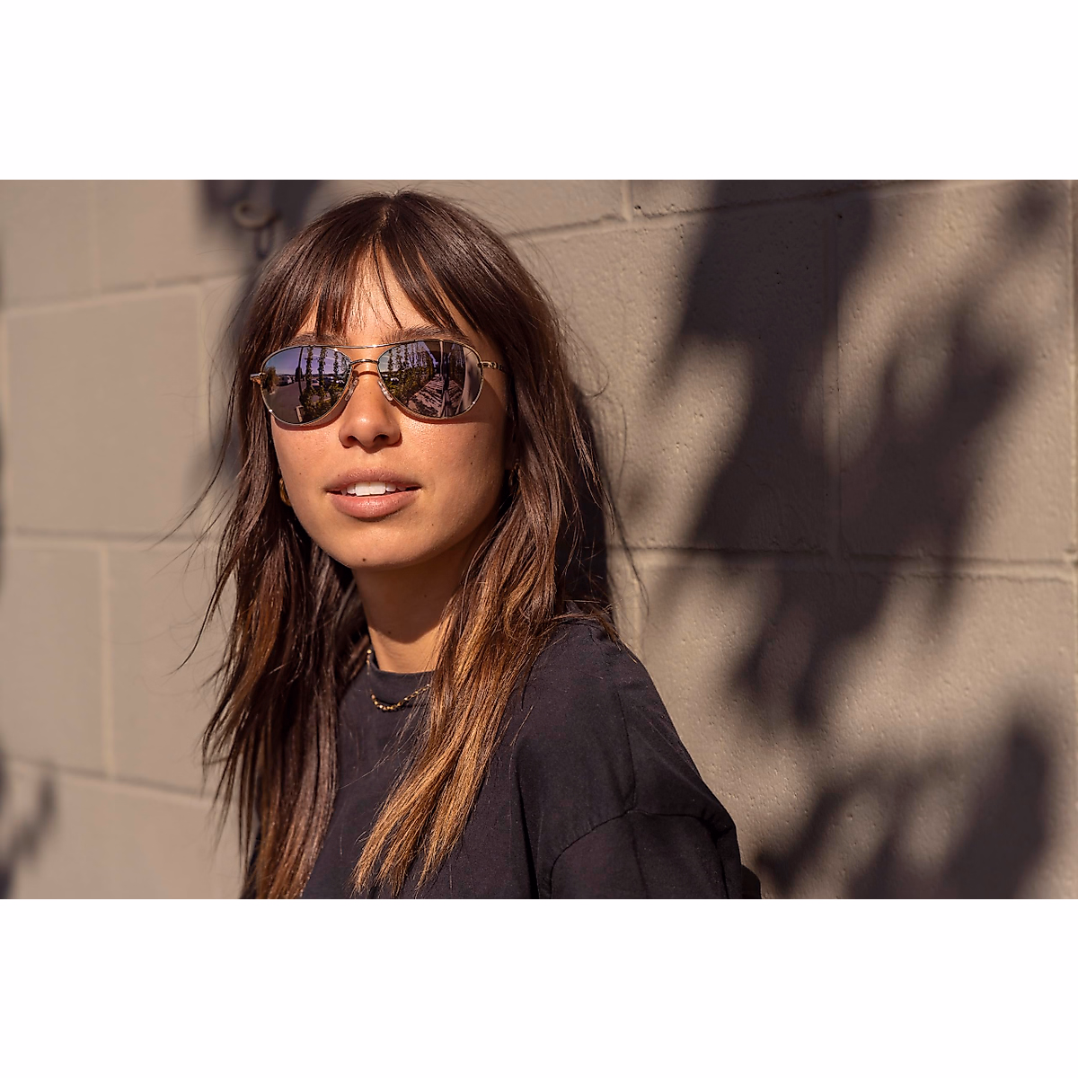 Suncloud Patrol Polarized Sunglasses, Silver/Polarized Blue Mirror