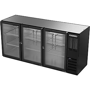 Beverage Air BB72HC-1-G-B Three-Section Refrigerated Back Bar Storage Cabinet