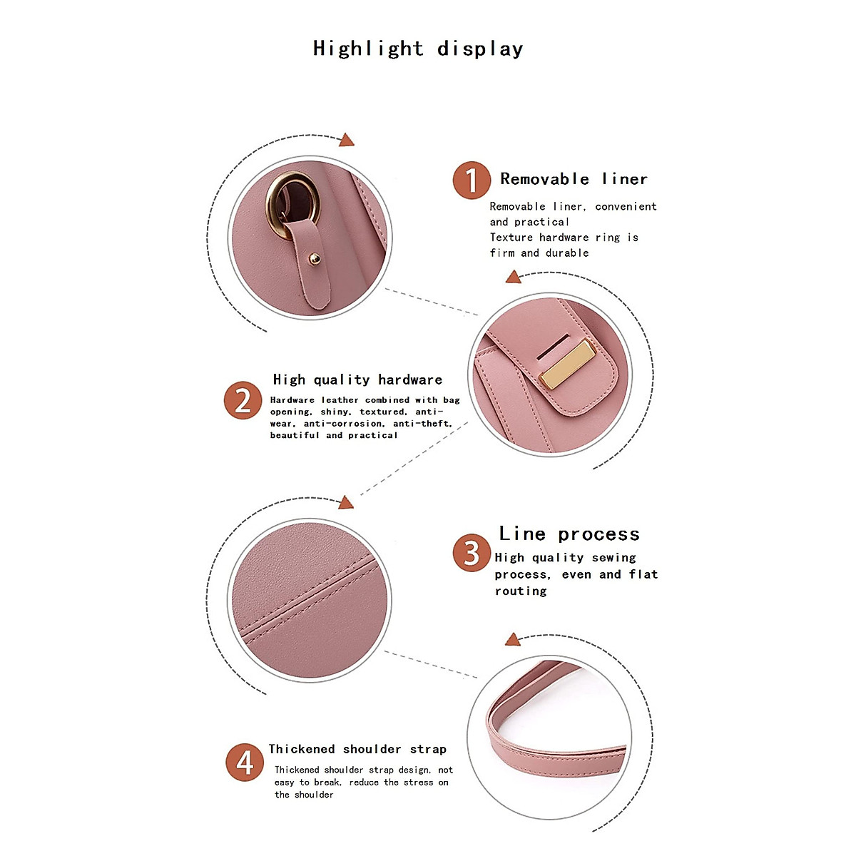 ZUKKY Trend Cross-Body Bag One Shoulder Versatile Tote Bag Women's Fashion Simple Sub-Mother Bag Off-White