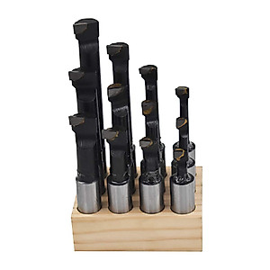 findmall 12Pcs Boring Bar Set 3/4 Inch Shank Diameter C6 Carbide Tipped Bars