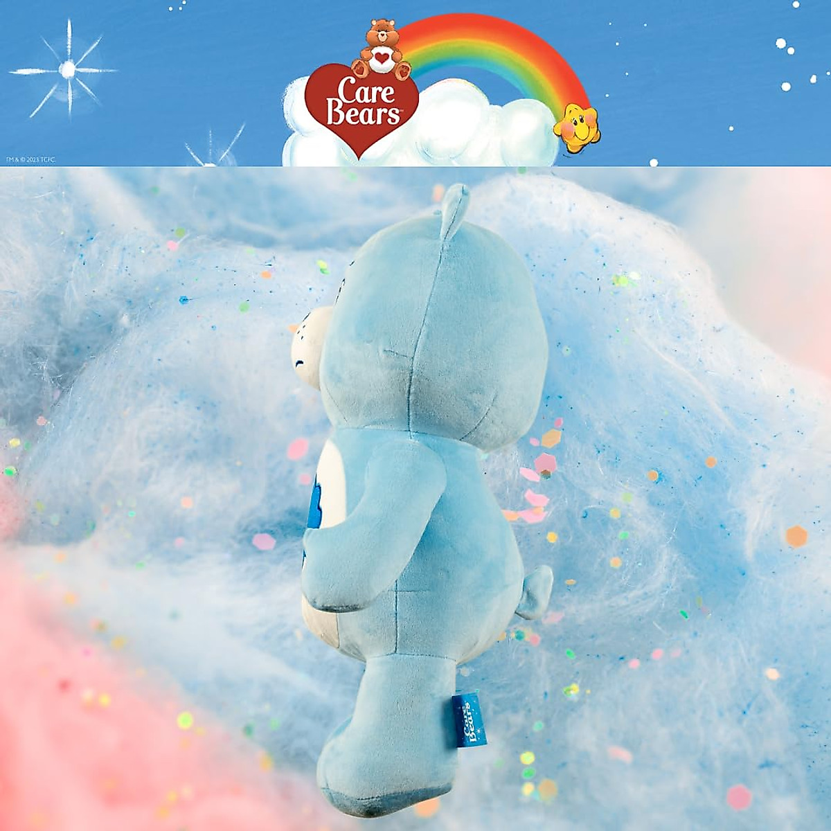 Franco Collectibles Care Bears Grumpy Bear Bedding Super Soft Plush Decorative Throw Pillow, (Officially Licensed Product)