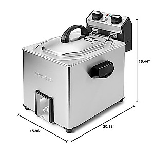 Cuisinart CDF-500 Extra-Large Rotisserie Deep Fryer, Silver