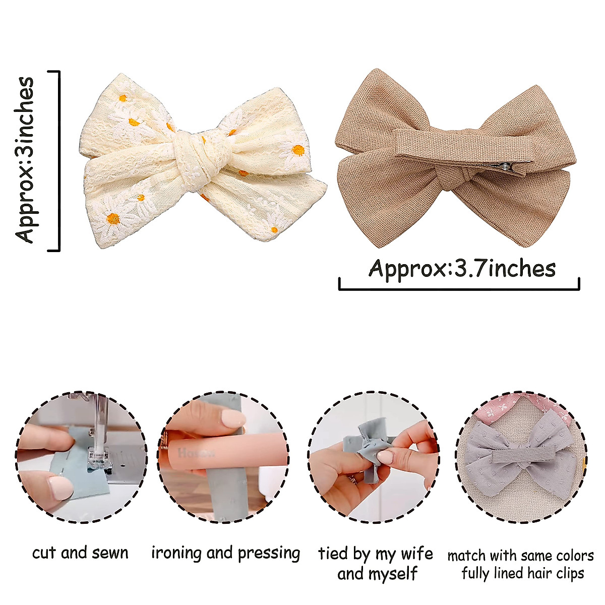 20pcs Baby Girl Hair Bows Clips Fully Lined Alligator Clips Barrettes Hair Accessories for Little Girls Toddler School Age Kids Teens Gifts
