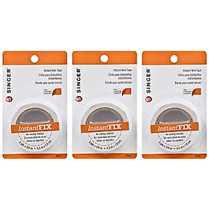 Singer Instant Hem Tape, 3/4-Inch by 15-Foot (3 Pack)