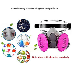 4 PCS (2 Pack) 2091 P100 Particulate Filter Compatible with 2091，Installed on P100 Filter Retainer Replacement for 6000 6200 6800 7000 FF-4（ 4.3 Inch）