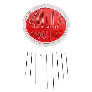 SINGER 00276 Assorted Hand Needles in Compact, 25-Count,Assorted 25/Pkg