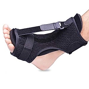 Plantar Fasciitis Night Splint, Foot Drop Brace Orthotic Brace Foot Support Adjustable Foot Holding Strap for Heel Ankle Arch Foot Pain Breathable Foot Brace Sleep Support for Achilles Tendonitis
