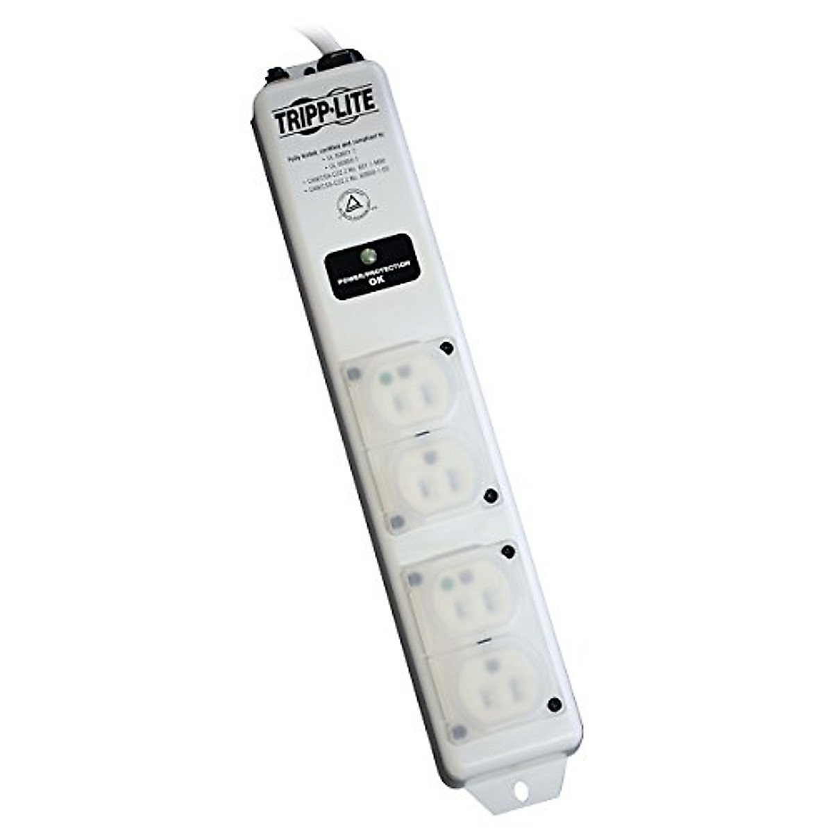 Tripp Lite Medical-Grade Surge Protector Power Strip, 4 Hospital-Grade Outlets, 6 ft. Cord, For Patient-Care Vicinity- UL60601-1 (SPS406HGULTRA)