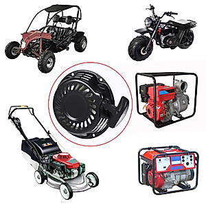 RUTU Lawn Pull Recoil Starter for Predator 212cc, Coleman CT200U Mini Dirt Bike & Go Kart - Replacement Pull Starter for Water Pump, Generator, Air Compressor - Reinforced Nylon&Fiberglass Core