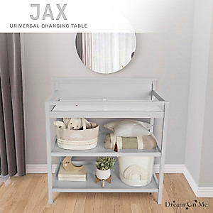 Dream On Me Jax Universal Changing Table, Grey , 34x20x40 Inch (Pack of 1)