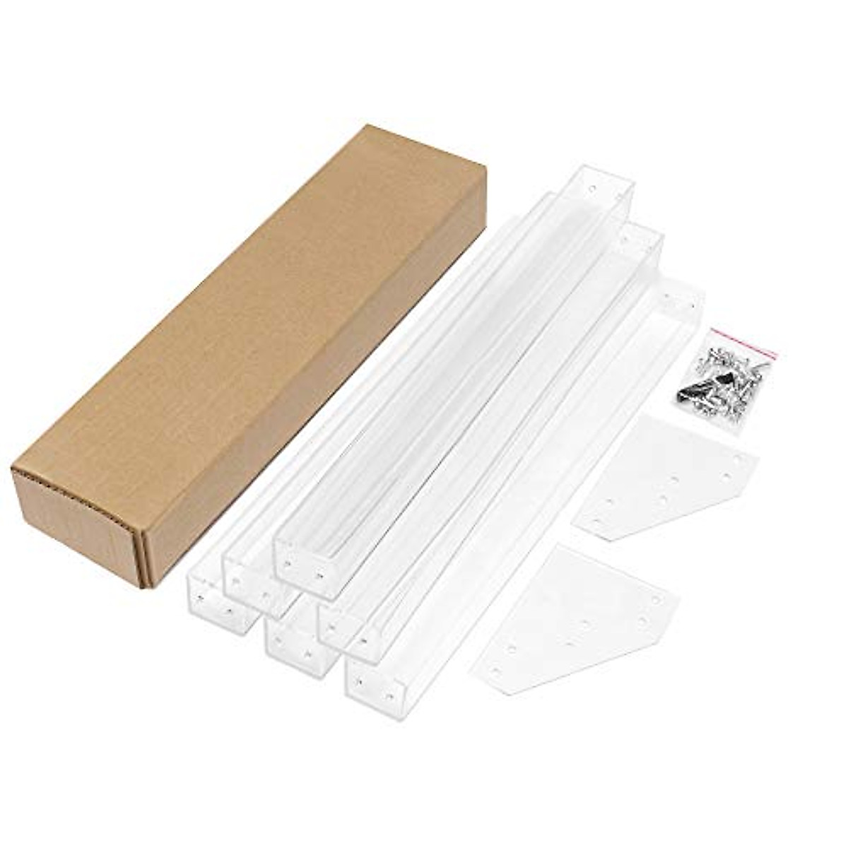 HBlife Clear Nail Polish Organizer 6 Tier Acrylic Display Rack Holds Up to 72 Bottles