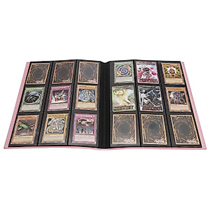 Trading Card Binder Standard Size Trading Card Holder Protector Album 360 Pockets Pink