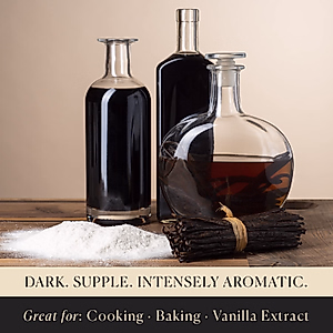 10 Organic Madagascar Whole Vanilla Beans, Grade A Vanilla Pods, Premium Vanilla Beans for Making Extract & Baking - Cook’s