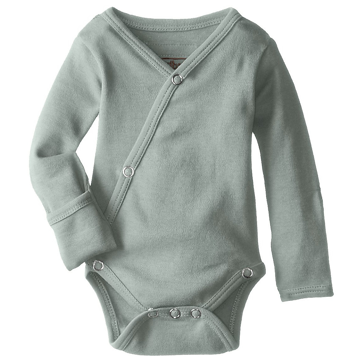 L'ovedbaby Unisex Baby Organic Cotton Kimono Bodysuit, Green, 0-3 Months US