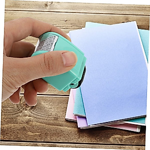 VILLCASE 2 Pcs Confidentiality Seal Identity Protection Guard Your Id Roller Office Gadgets Multi- Color Roller Stamp Identity Guard Stamp Anti Stamp Mini Plastic Telephone Number