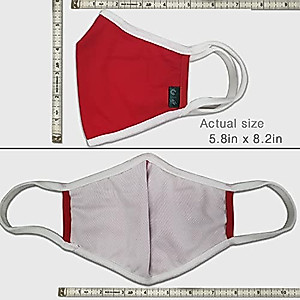 VVUPIC 2-Pack Unisex Cloth Washable Reusable Cover-100% Cotton 3 Layer black outdoor