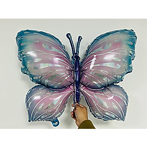 9pcs 40inch Butterfly foil balloons for butterfly theme birthday party decorations