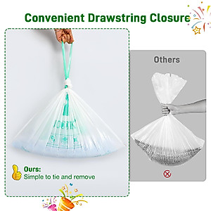 Drawstring Litter Box Liners Compatible with Robot, Heavy Duty Self-Cleaning Litter Boxes Waste Drawer Liners Replacement Bags (50pcs)