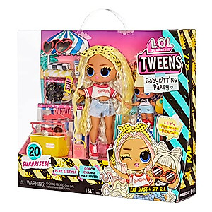 L.O.L. Surprise! Tweens Babysitting Beach Party with 20 Surprises Including Color Change Features and 2 Dolls – Great Gift for Kids Ages 4+, Multicolor