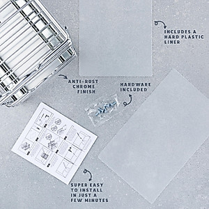 HOLDN’ STORAGE Spice Rack Organizer for Cabinet, Heavy Duty - Pull Out Spice Rack 5 Year Warranty- Spice Organization 6-1/2"Wx10-3/8 Dx8-7/8 H - Spice Racks for Inside Cabinets & Pantry Closet.