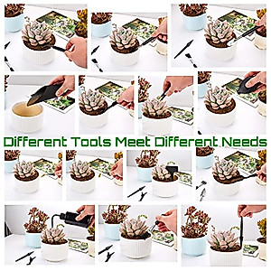 Succulent Tools Kit,57 Pcs Mini Garden Tools ,Bonsai Tree Kit Plant Accessories Indoor Gardening Hand Tools with Repotting Mat, Succulent Kit for Plant Care,Gardening Gifts for Men & Women