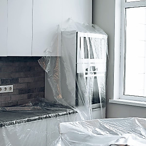 Uboxes Furniture Covers protect your furniture with our versatile 10' x 20' dust cover, Clear