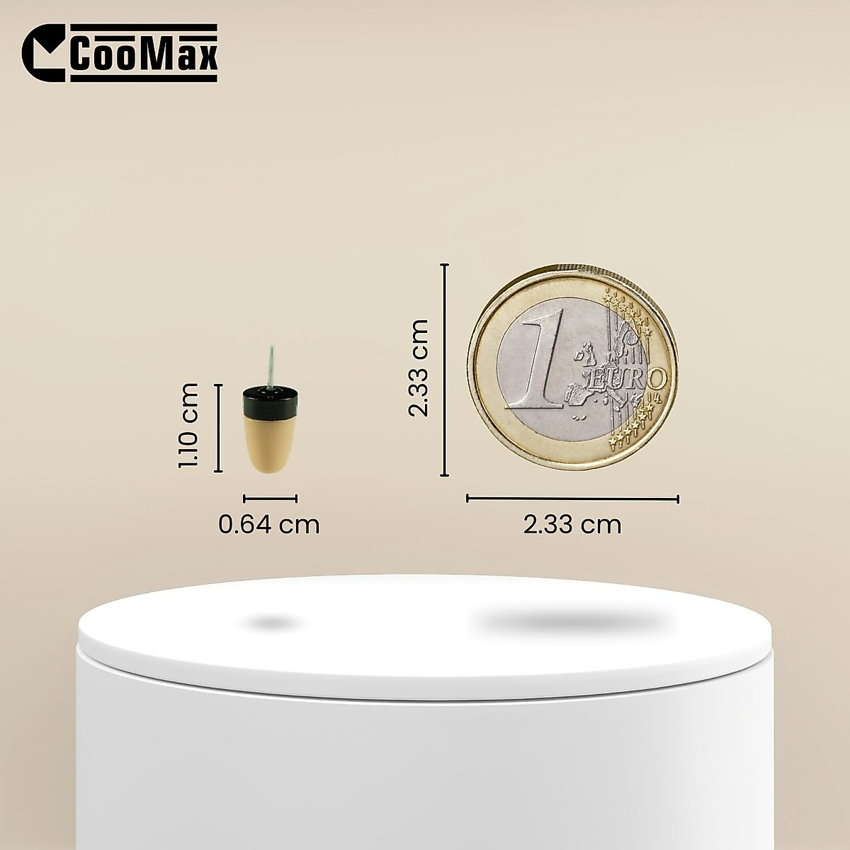 COOMAX Mini Hidden Spy Earphone Wireless Earpiece Headset Microphone Detection