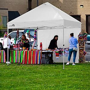 EAGLE PEAK Sunwall/Sidewall for 10 x 10 ft Commercial Pop Up Canopy Tent MarketPlace Canopy only, 1 Sidewall, White