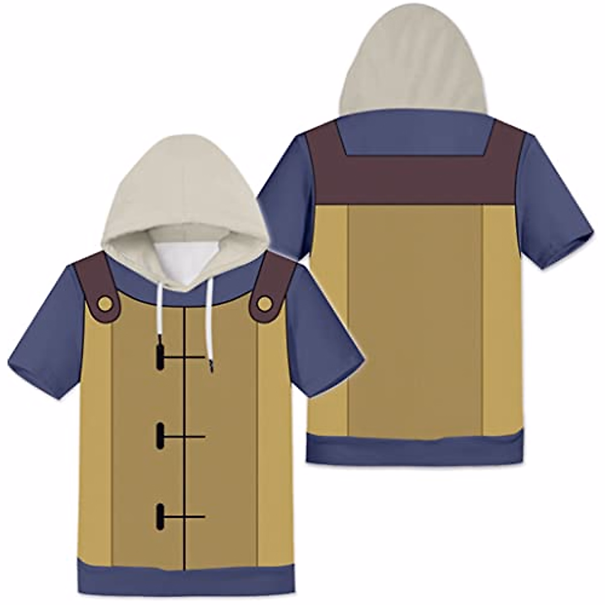 BIOPLJ Unisex The Owl House Cosplay Luz Noceda Hoodie Shirt Collector Jacket Coat Sweatshirt Hooded Tops Pants for Halloween (Yellow, Medium)