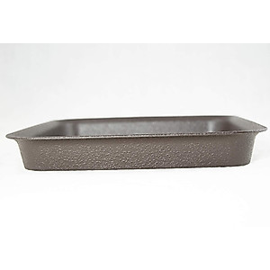 Square Plastic Humidity Tray for Bonsai Tree and Indoor Plants (Inner) 7.25"x 7.25"x 1" - Dark Brown