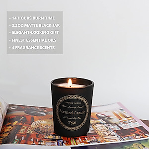 Candles Gifts for Women, Home Scented Candle Set, Soy Candles with Essential Oil, 4x2.2oz Portable Travel Fragrances Scented Candles Gift Set, Christmas Gifts, Birthday Gifts for Women