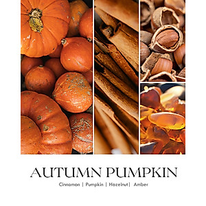 AOOVOO Spiced Pumpkin Candle - Pumpkin Candle, Wood Wick Candles, Fall Candles, Scented Candles, Scented Candles, Soy Candle, 9oz