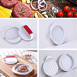 ANEUHS Burger Press Hamburger Press Patty Maker Mold Perfectly Sized 4 5/8? Burger Mold Rings Easy Release Hamburger Patty Press for BBQ Grill Accessories