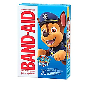 Band-Aid Brand Adhesive Bandages for First Aid, Nickelodeon PAW Patrol, Assorted, 20 ct