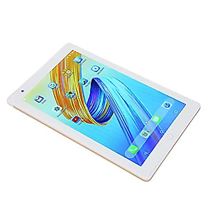 Luqeeg 8 inch HD Tablet, Android 11 Kids Educational Tablet, 1920x1080 IPS Display, Dual SIM, 2GB RAM & 32GB ROM, 128GB Expandable, Octa Core Processor Up to 1.6GHz(Gold)