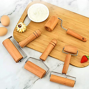 wooden rolling pins small rolling pin pizza roller pizza dough roller bread roller mini rolling pins ravioli rolling pin dough roller baking roller