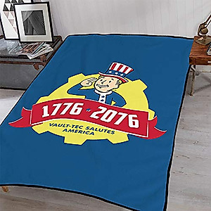 JUST FUNKY Fallout Nuka-Cola Round Fleece Blanket, Throw, Decor, Bedding [45 x 60 inches]
