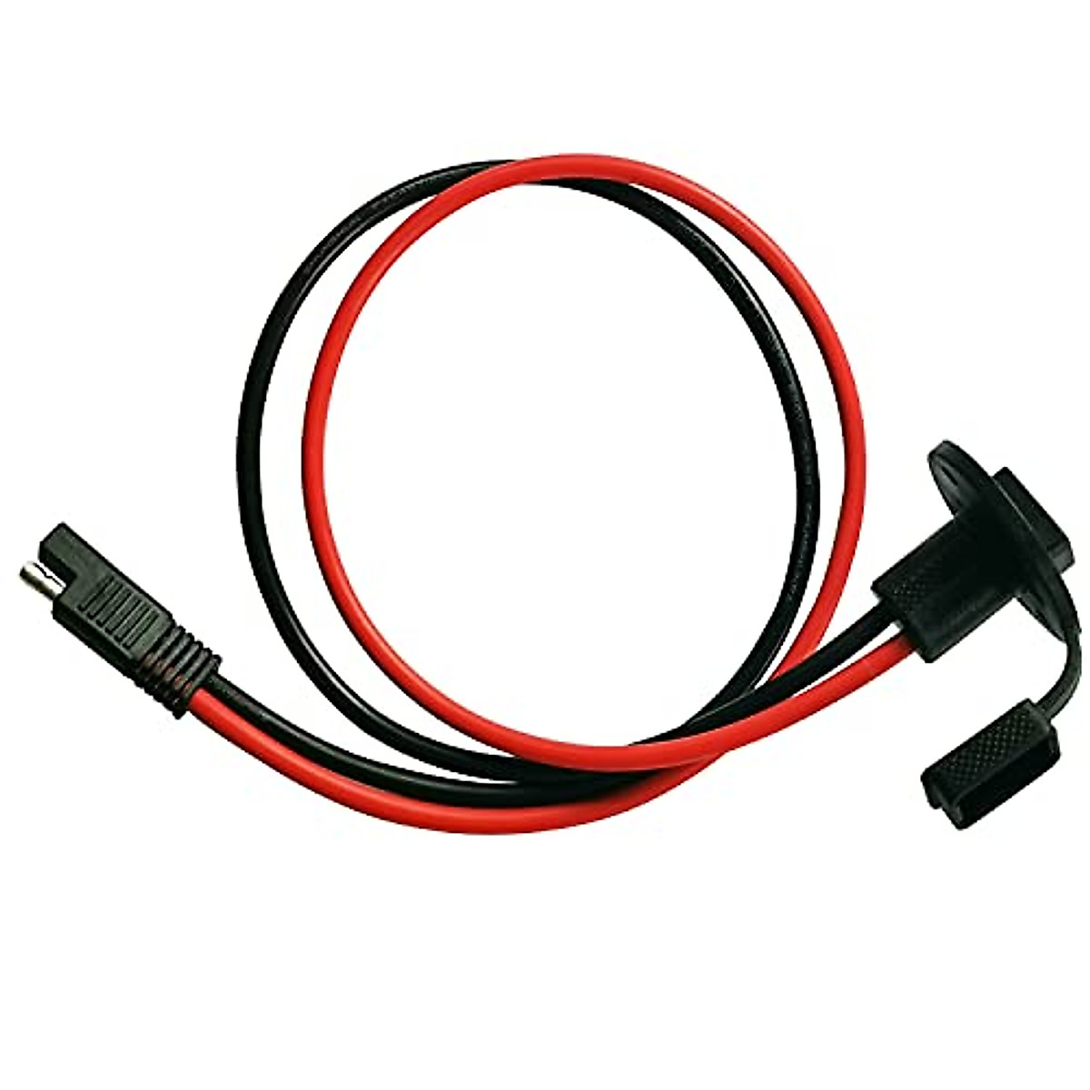 AYECEHI 10AWG SAE Cable,SAE to SAE Solar Weatherproof Socket Sidewall Port,SAE Cable Quick Disconnect Connect Solar Panel Mount Universal Flush Mountable Connector - 2ft/60cm