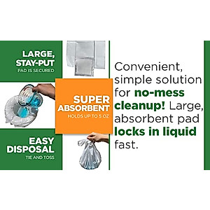 60 Refill Potty Bags: Absorbent, Disposable Potty Liners Compatible with OXO Tot 2-in-1 Go Potty | Strong, Leak-Proof Bags Work with Most Travel Potties, Potty Chairs, Potty Seats & Portable Toilets