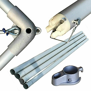 20' x 40' High Peak Canopy Tent Frame Only | for Parties, Vendors, Weddings, and Events | Commercial and Residential Use (Tent Top Not Included)